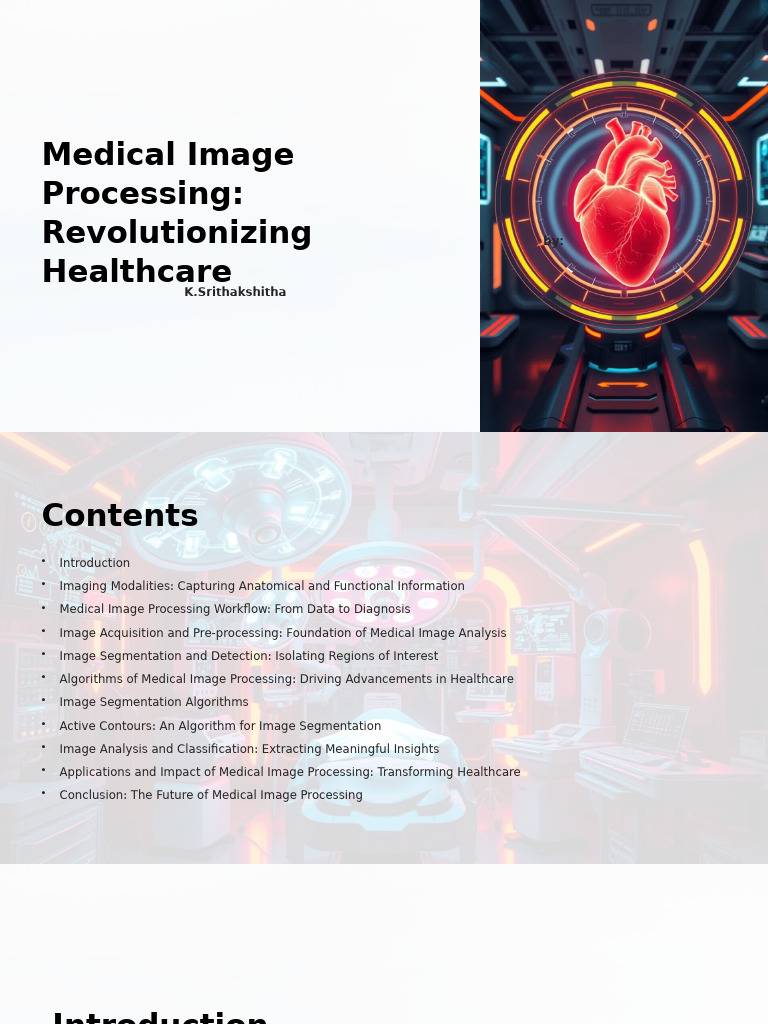 Medical Image Processing Revolutionizing Healthcare | PDF | Medical ...