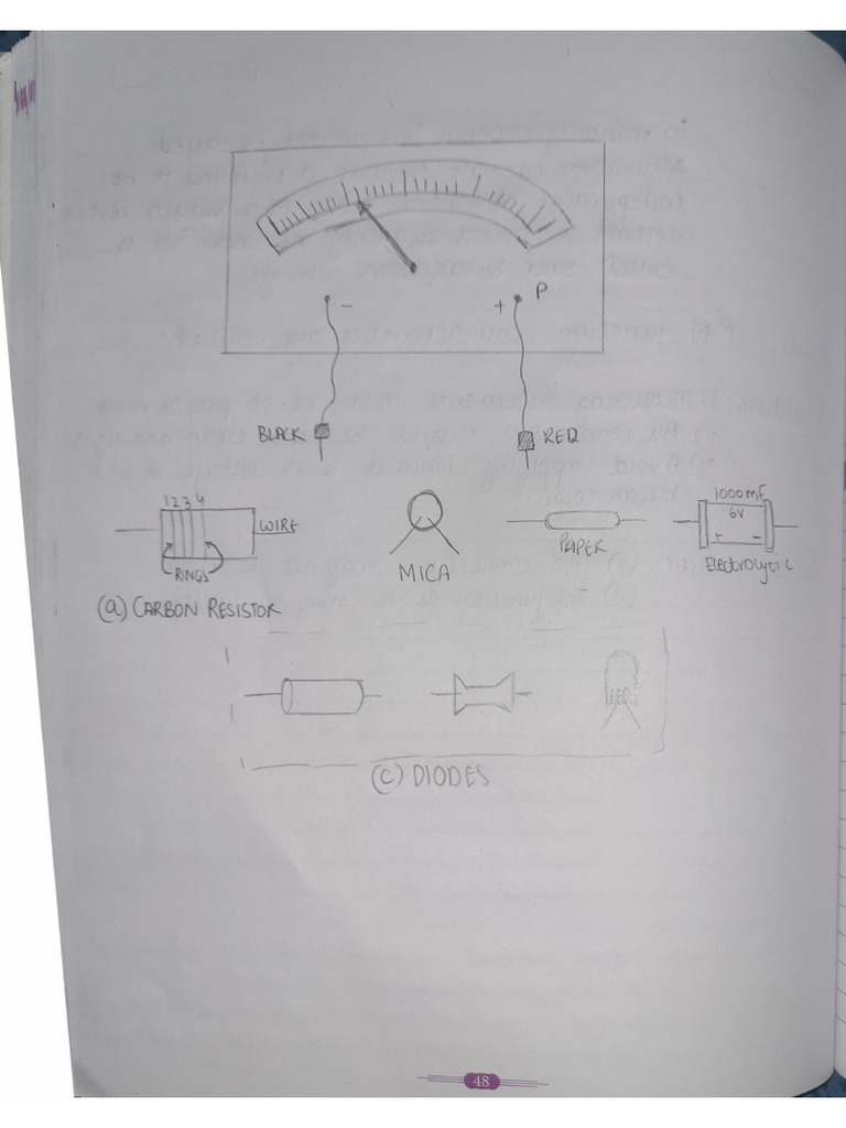Activity 1-To Identify a Diode,An LED,A Resistor and a Capacitor From a ...
