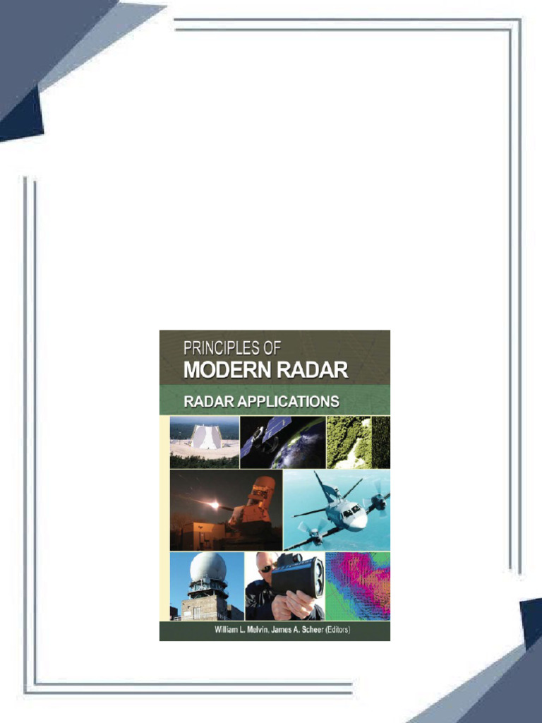 Principles of Modern Radar Volume 3 Radar Applications William L ...