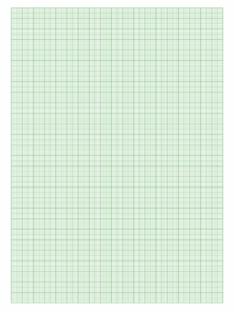 Standard Graph Paper PDF A4 1mm Green | PDF