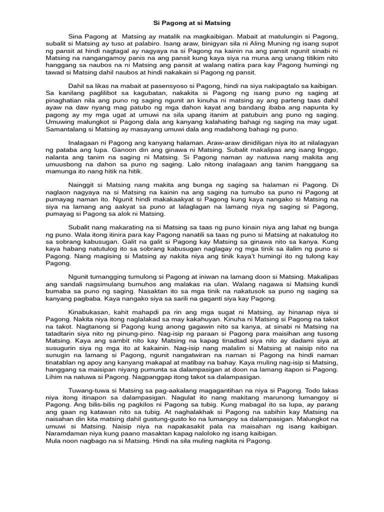 Filipino Stories | PDF
