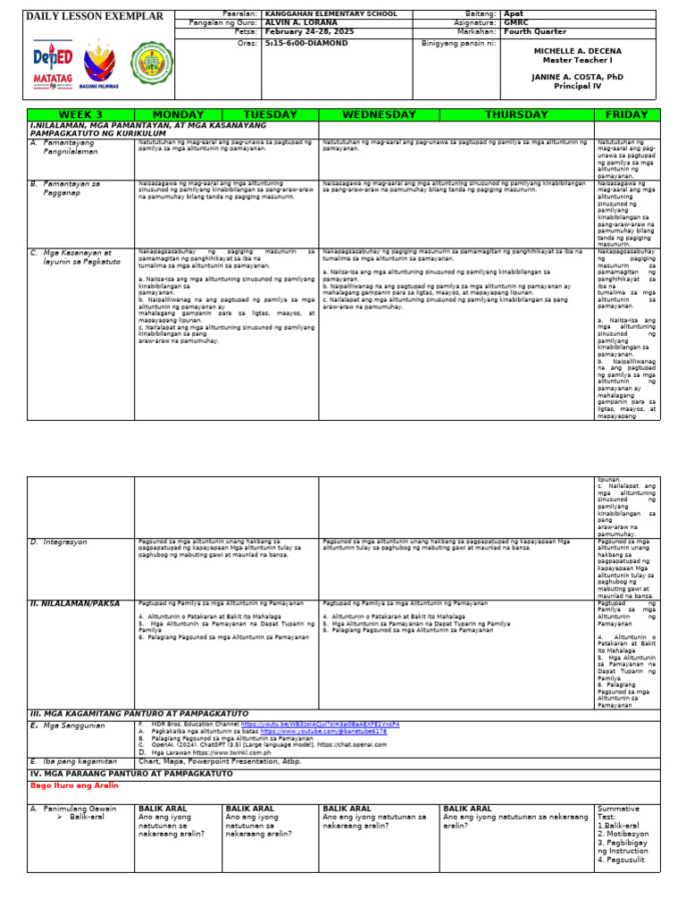 Q4 W3 DLP - GMRC | PDF