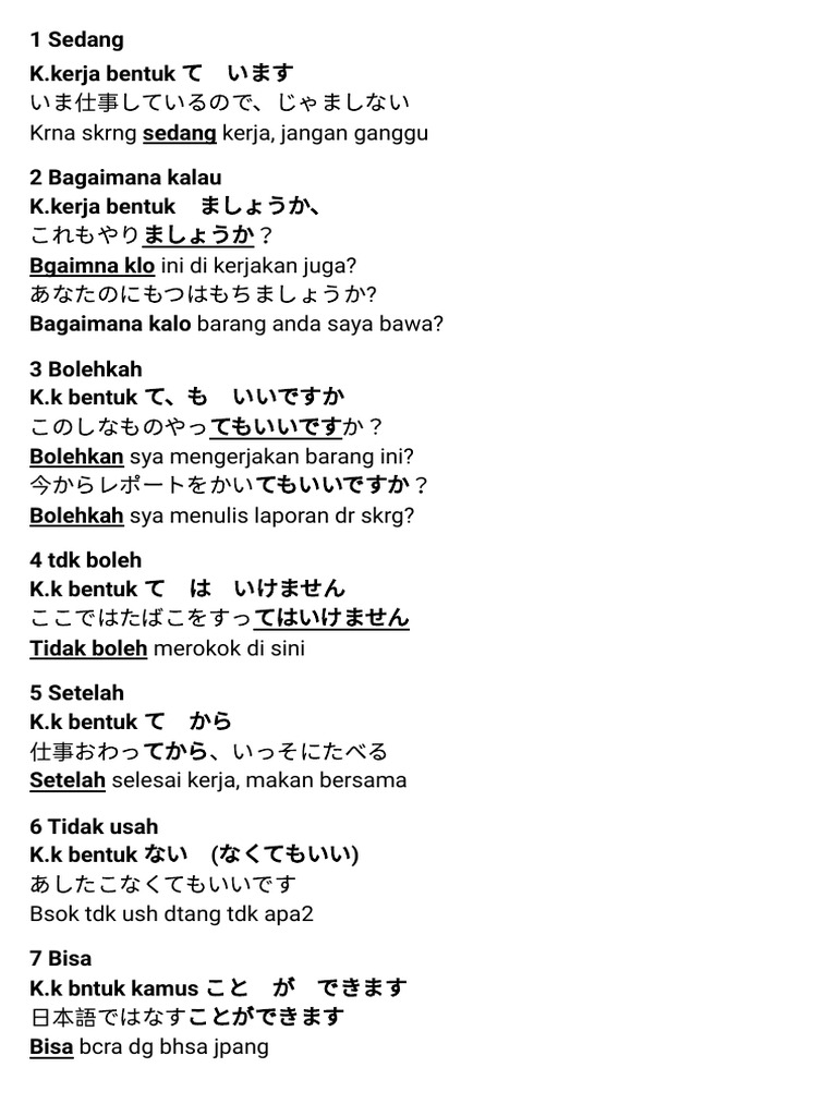 Bunpo | PDF
