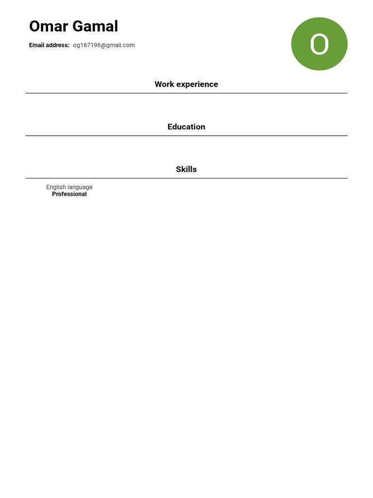 Omar Gamal Resume | PDF