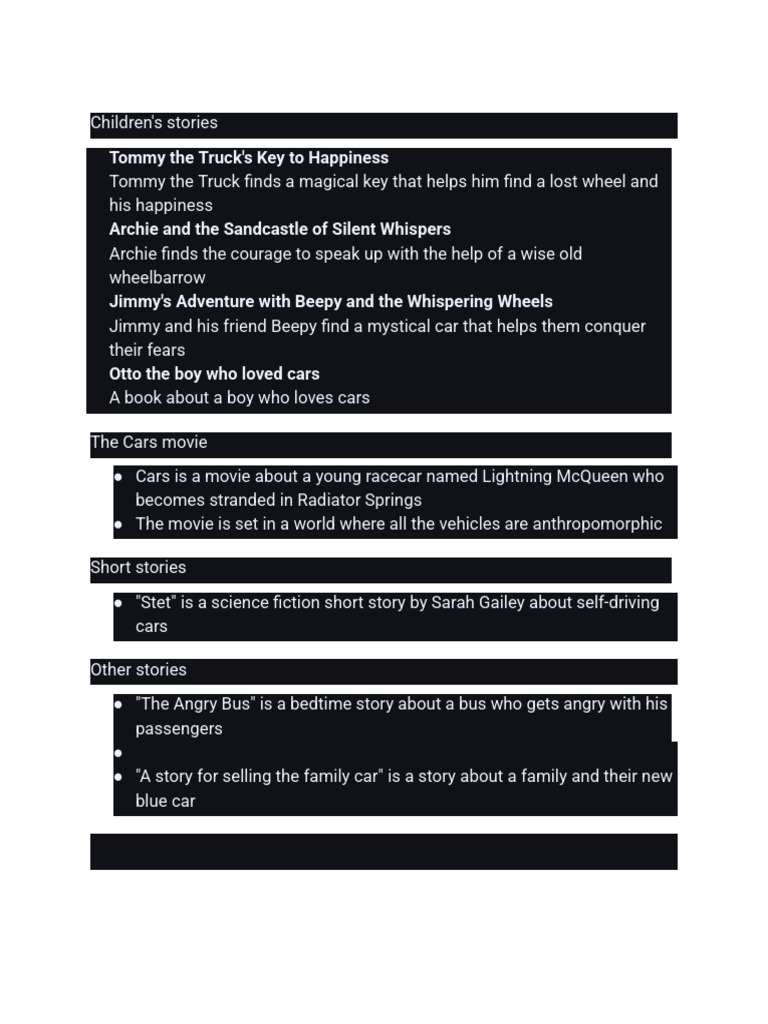 Childrens Stories Paper | PDF