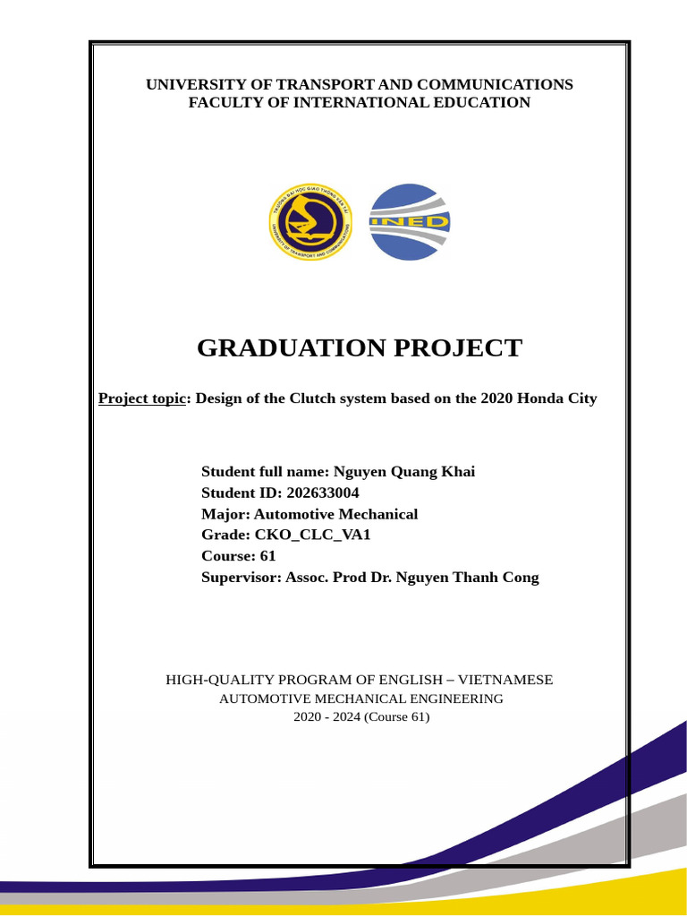 5 To Bia DATN - CKOT - Final | PDF