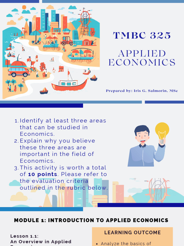 Introduction to Applied Economics Concepts | PDF | Economics | Economies