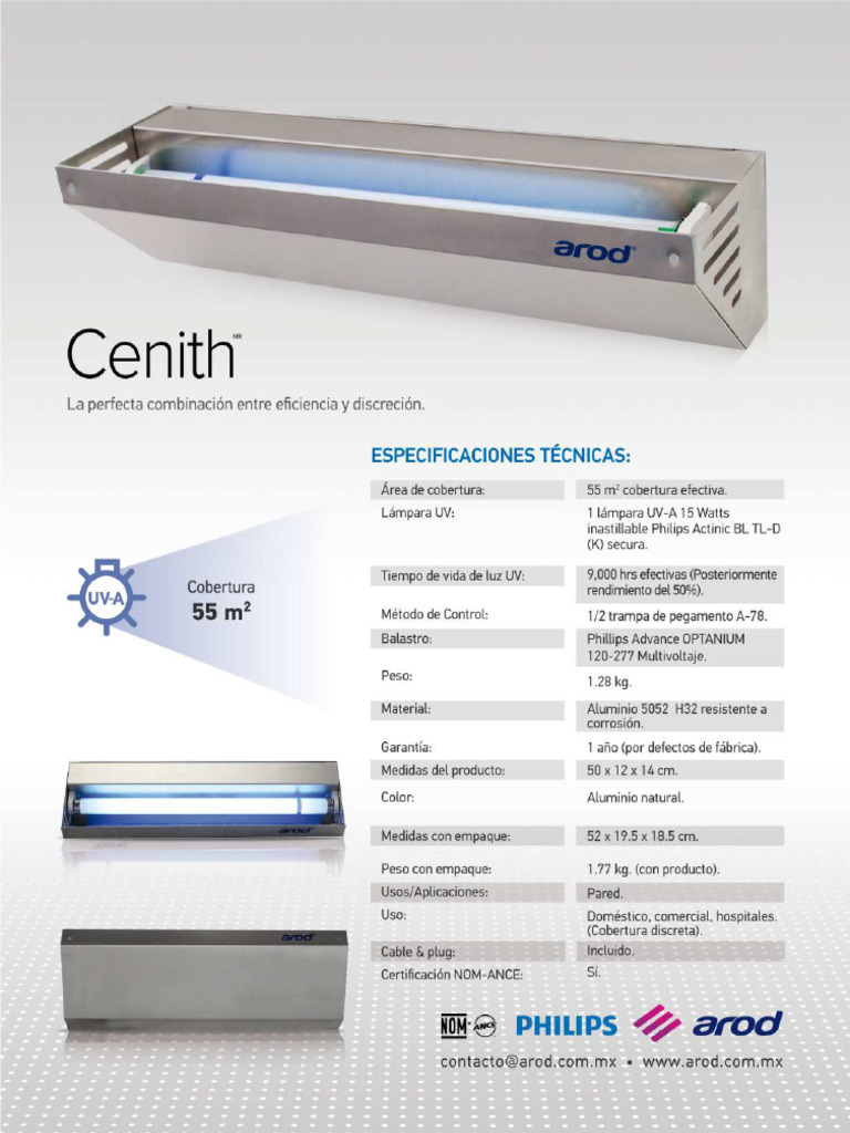 Cenith Aluminio (Arod) - Ficha Técnica | PDF
