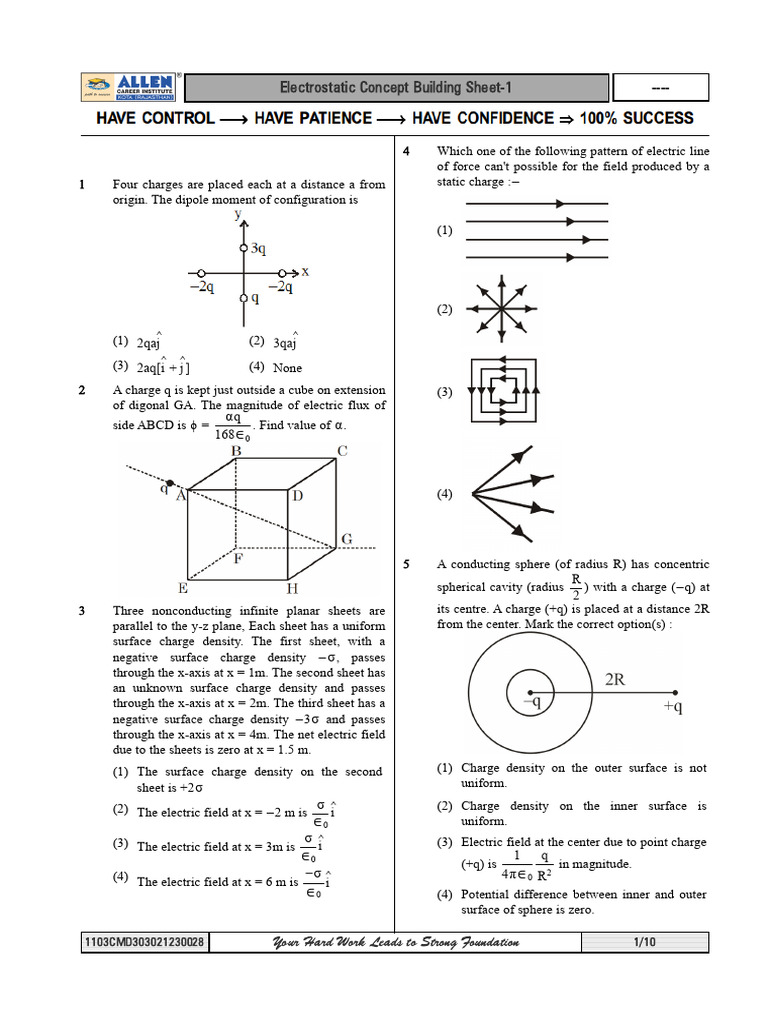 Electric Field in a Charged Cavity | PDF | Electric Field | Sphere