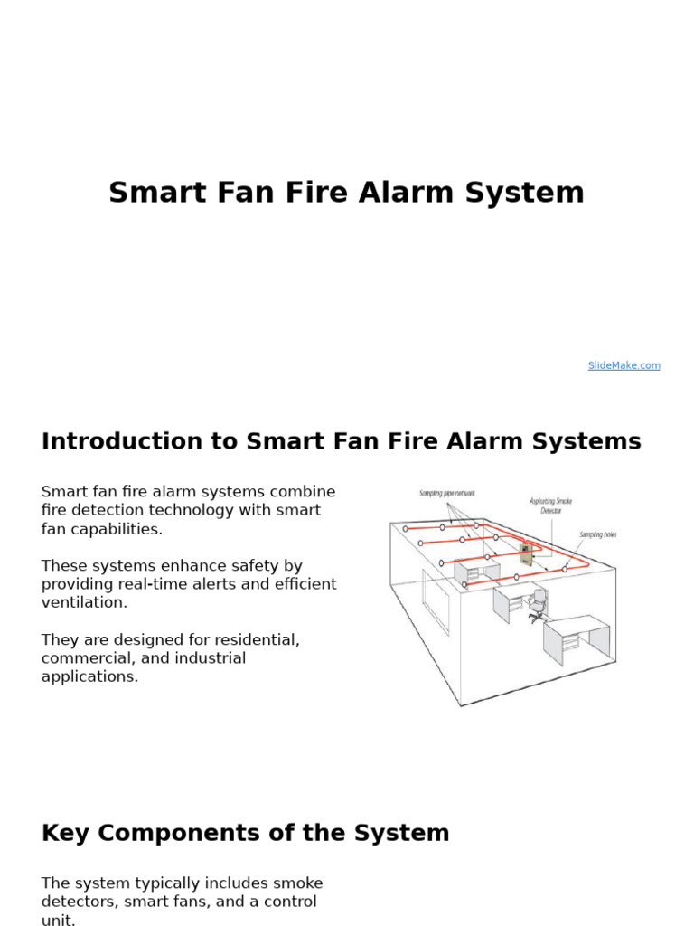 Smart Fan Fire Alarm System | PDF | Security Alarm | Ventilation ...