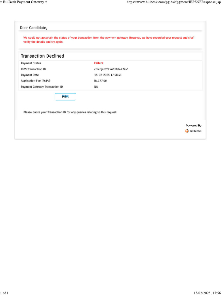 BillDesk Payment Gateway | PDF