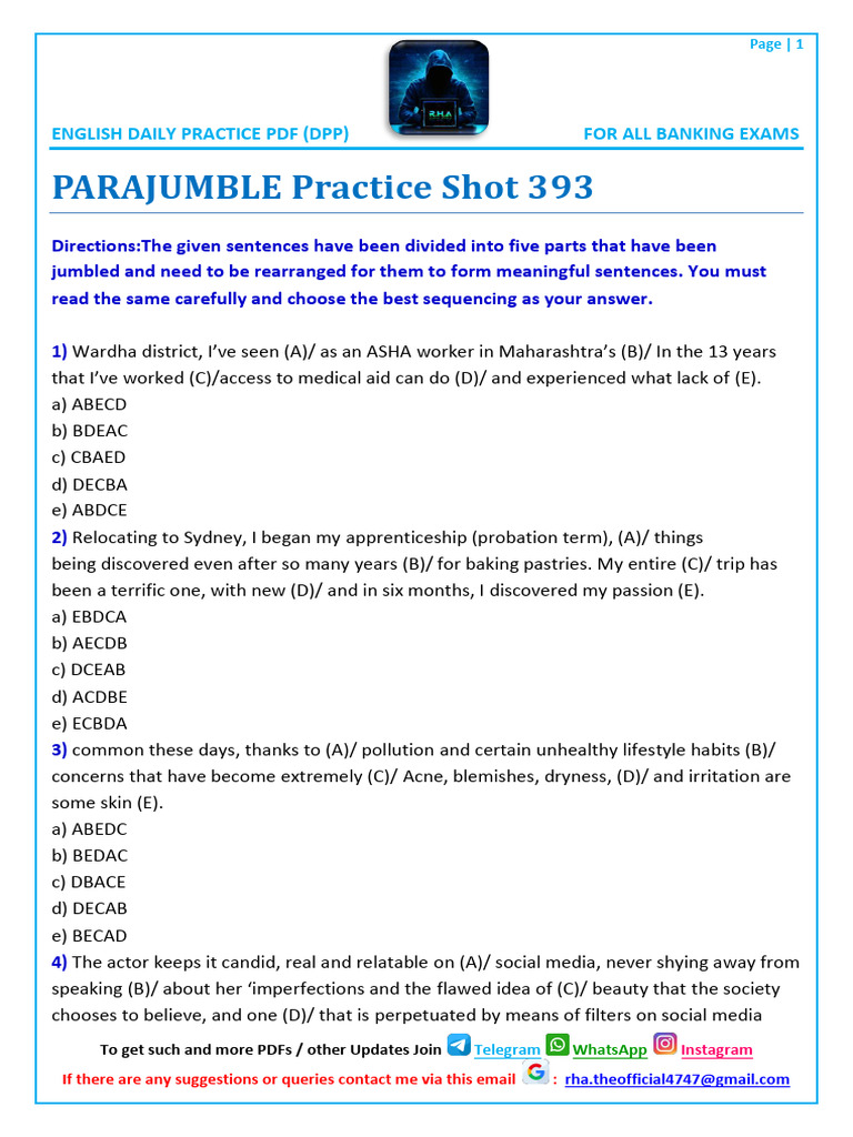 PARAJUMBLE Practice Shot 393 | PDF