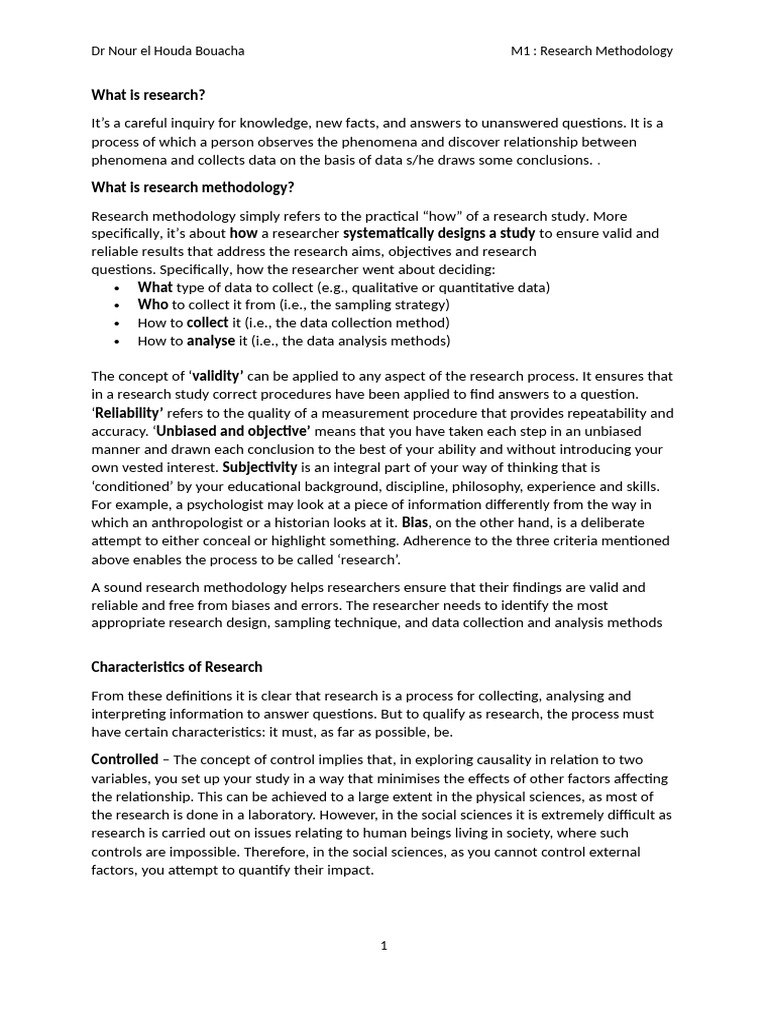 Basics of Research | PDF | Methodology | Quantitative Research