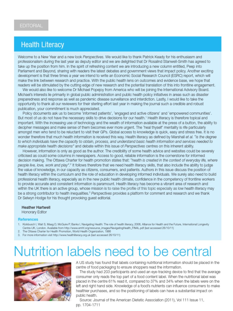Perspectives in Public Health | PDF | Vitamin D | Intersectionality