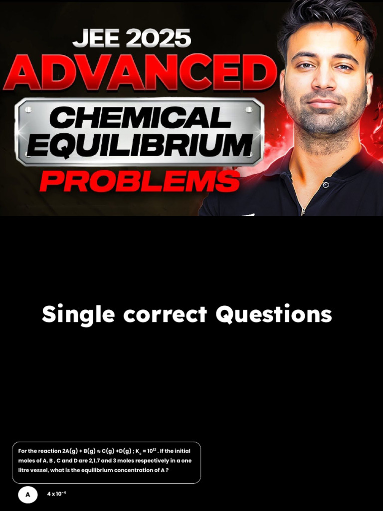 Chemistry Equilibrium Problems | PDF | Chemical Equilibrium | Analytical Chemistry