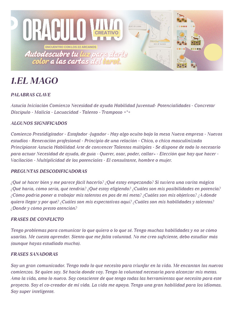 El Mago: Potencial y Nuevos Comienzos | PDF