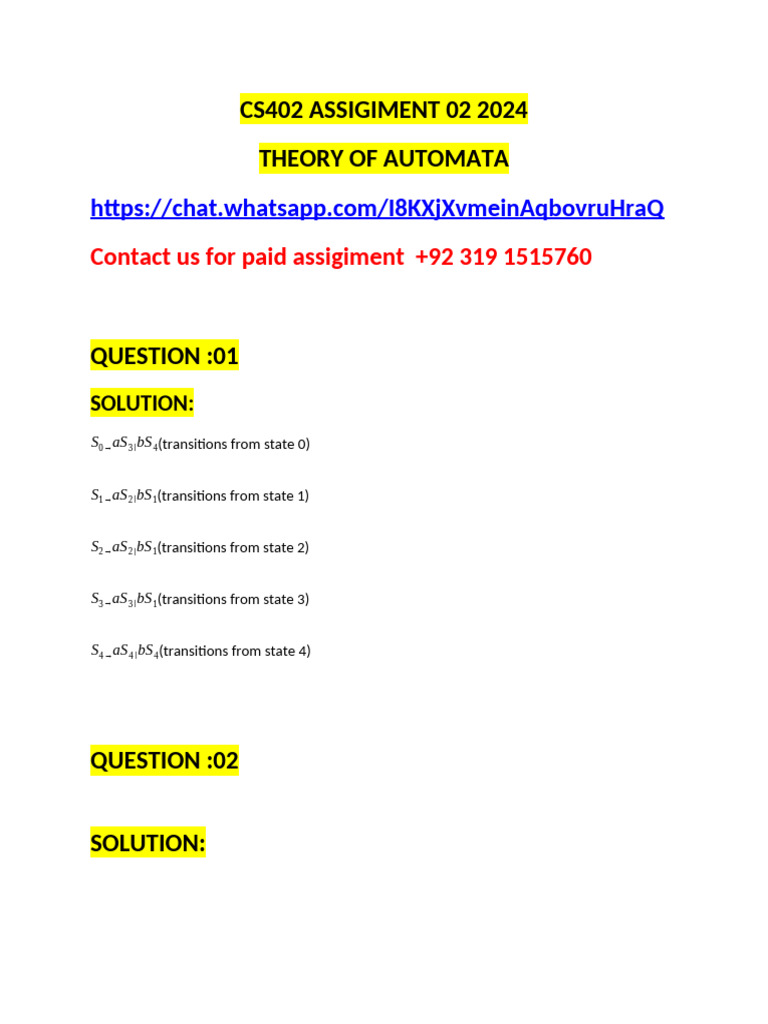 Cs402 Assigiment 02 2024 | PDF