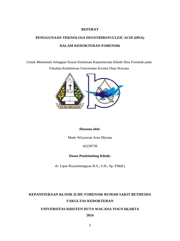 Teknologi DNA dalam Forensik | PDF