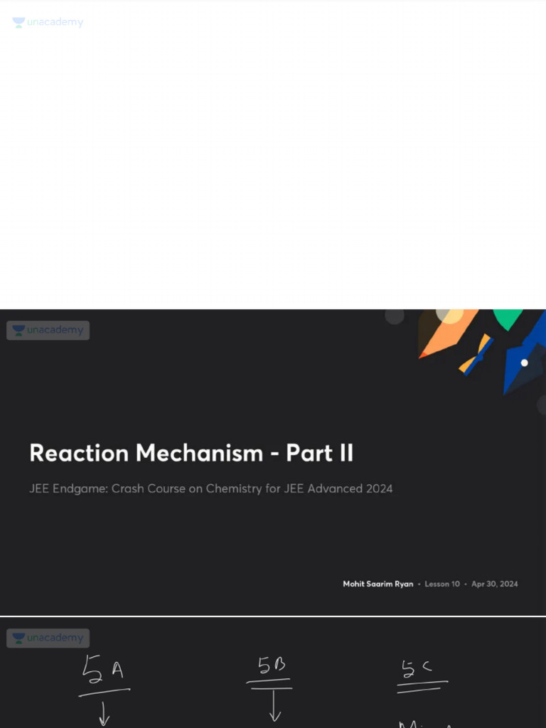 Reaction Mechanism Part II With Anno | PDF