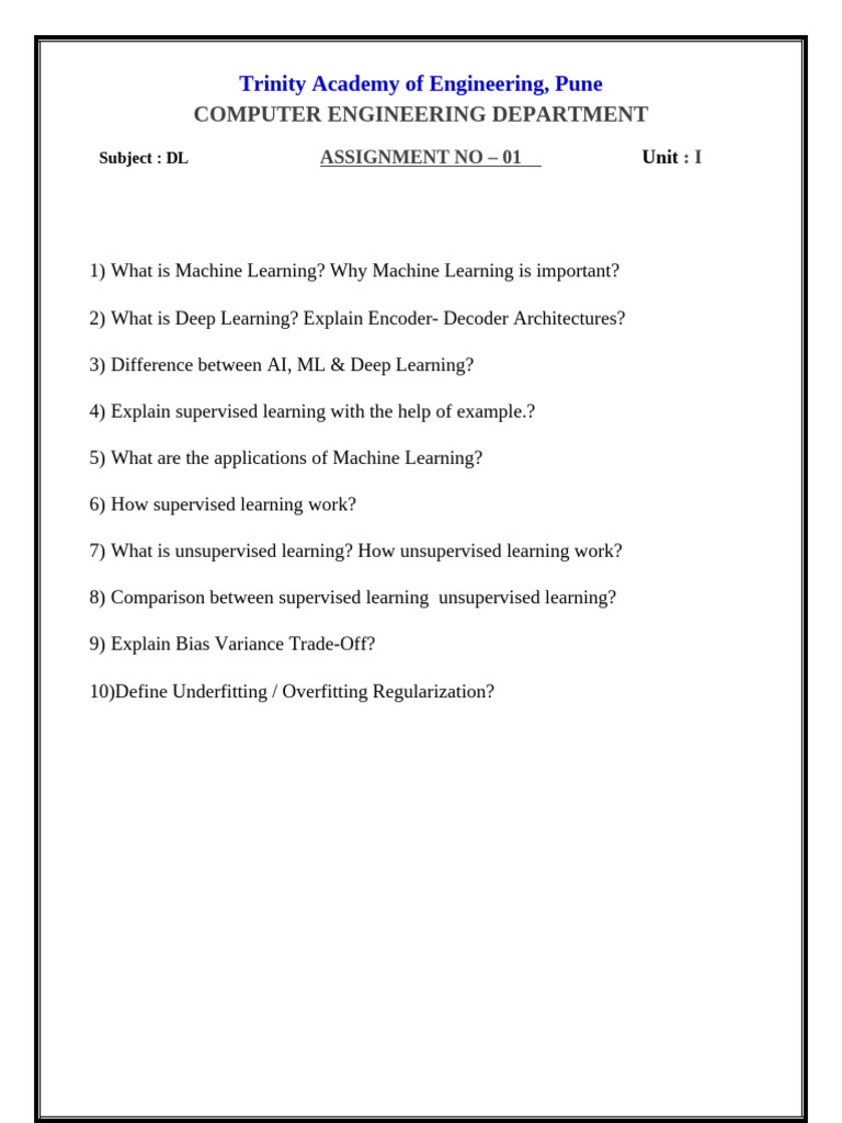 DL Assignment 1 | PDF