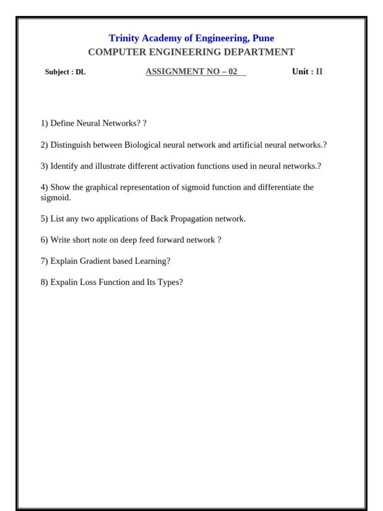 DL Assignment 2(2) | PDF