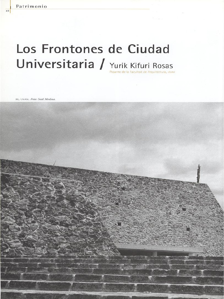 Yurik Kifuri Los Frontones de CU | PDF