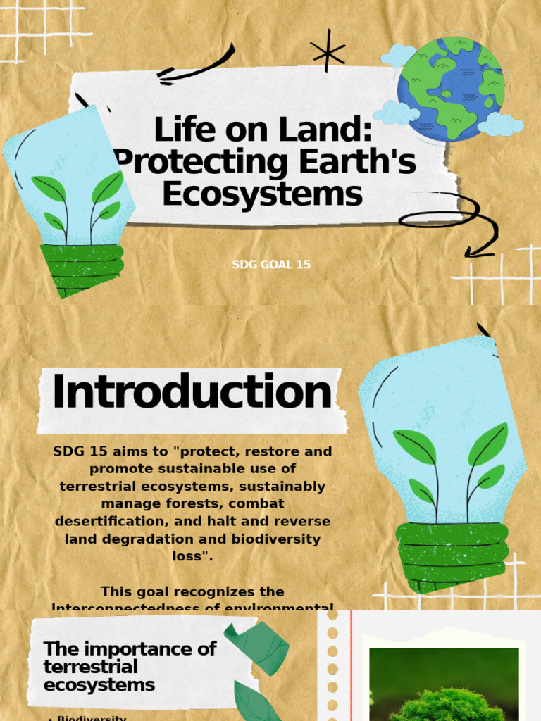 Introduction To SDG 15 | PDF | Agriculture | Environmental Degradation