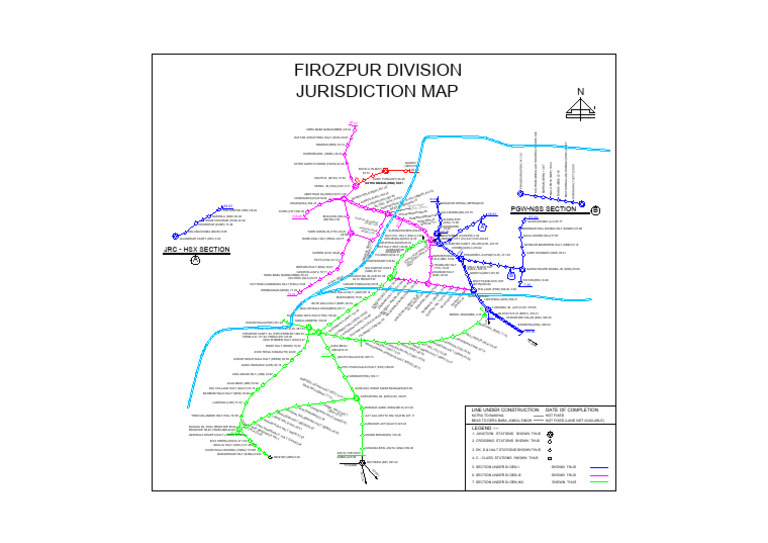 Firozpur Division Railway Map 2025 | PDF