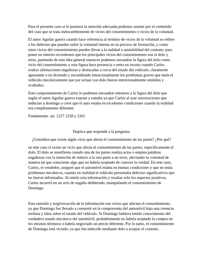 Argumentos Debate Civil | PDF | Intención (Derecho Penal)