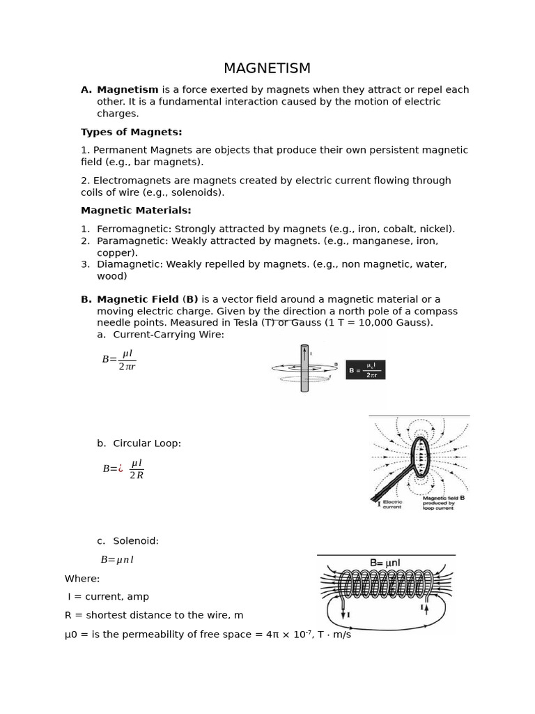 Magnetism | PDF | Magnetism | Magnet