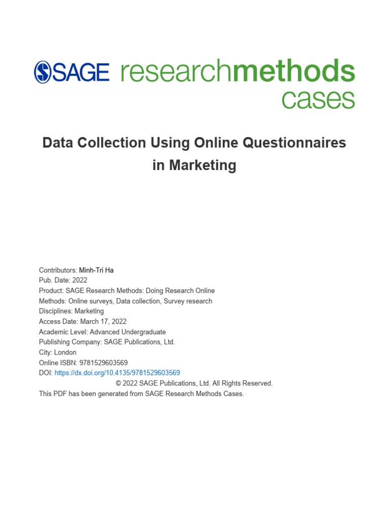 SAGE Case - Tri2022 - Data Collection Using Online Questionnaires in ...