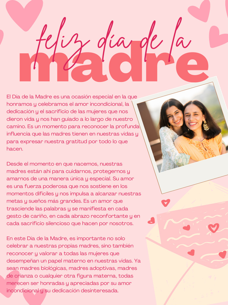 Carta Del Día de La Madre | PDF