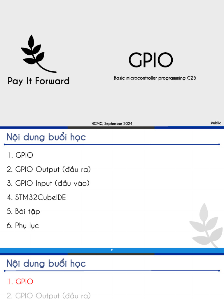 C25 Buoi3 GPIO | PDF