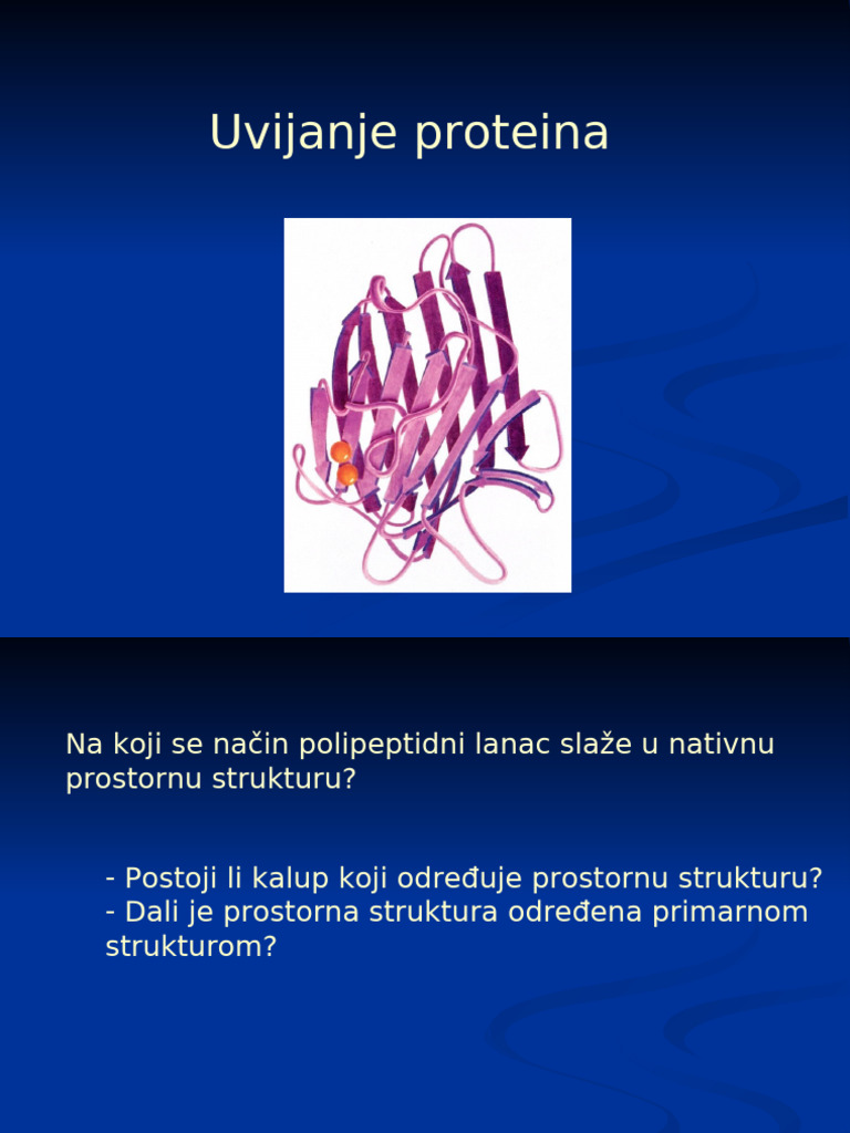 1 Uvijanje proteina | PDF