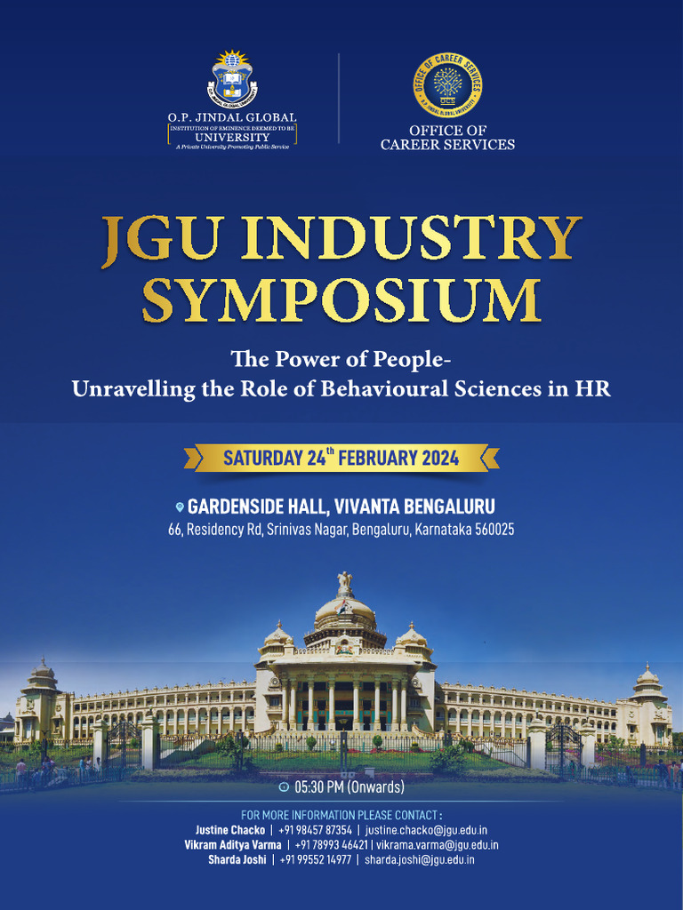 Jgu Industry Symposium | PDF