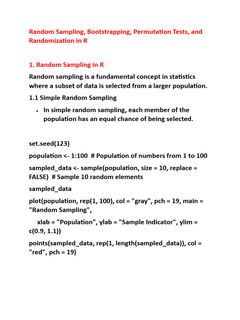 Unit5 Randomsampling | PDF | P Value | Sampling (Statistics)