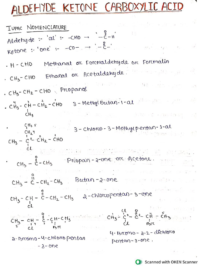 Aldehyde Ketone | PDF
