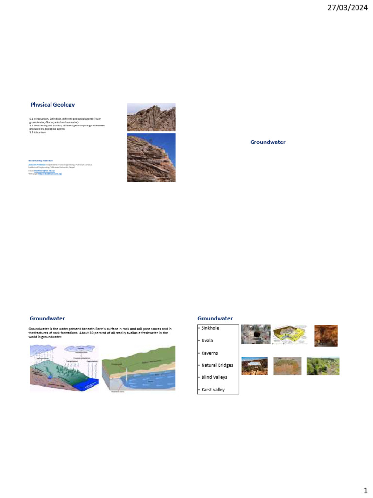 Chapter 5.2 Physical Geology | PDF | Sinkhole | Continental Shelf