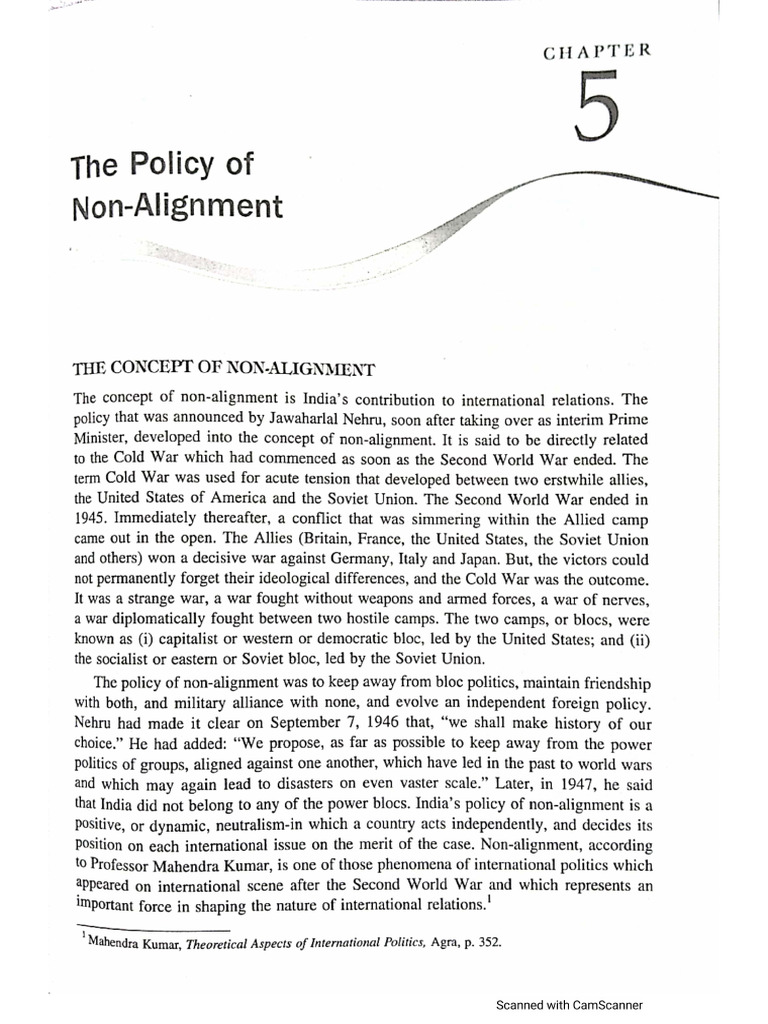 India & Non-Alignment Movement | PDF