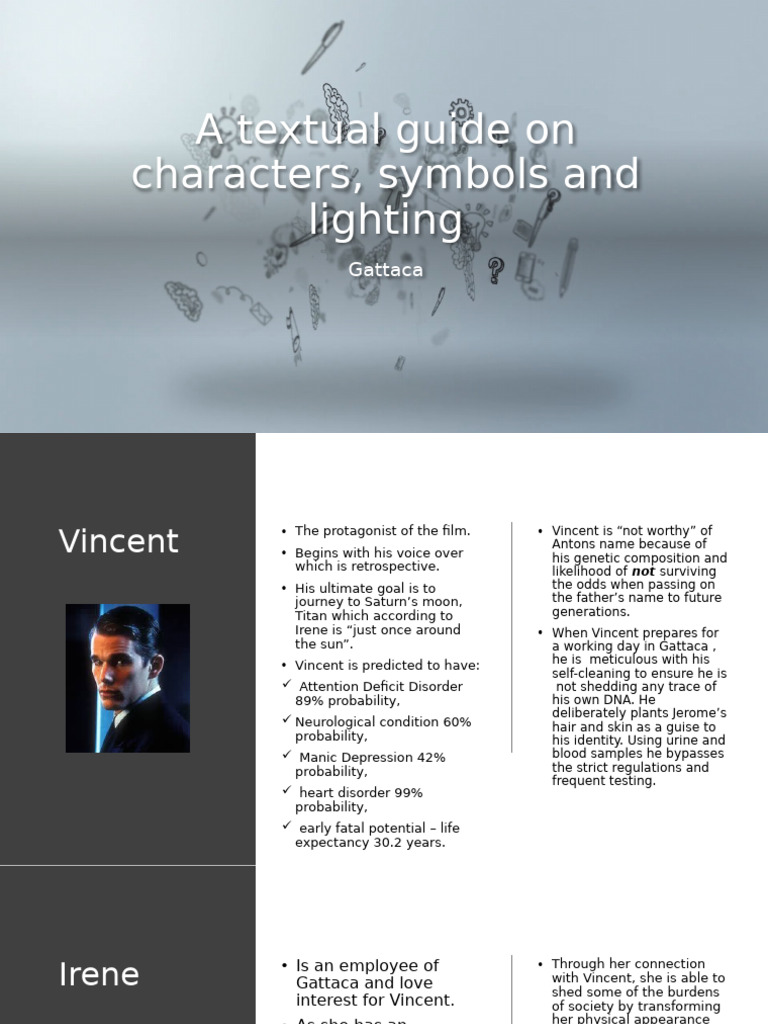 Characters and Symbols in Gattaca | PDF | Courage