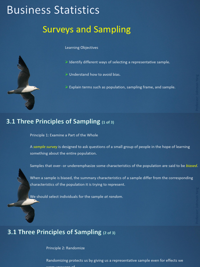W2A - Surveys and Sampling | PDF | Sampling (Statistics) | Survey Methodology