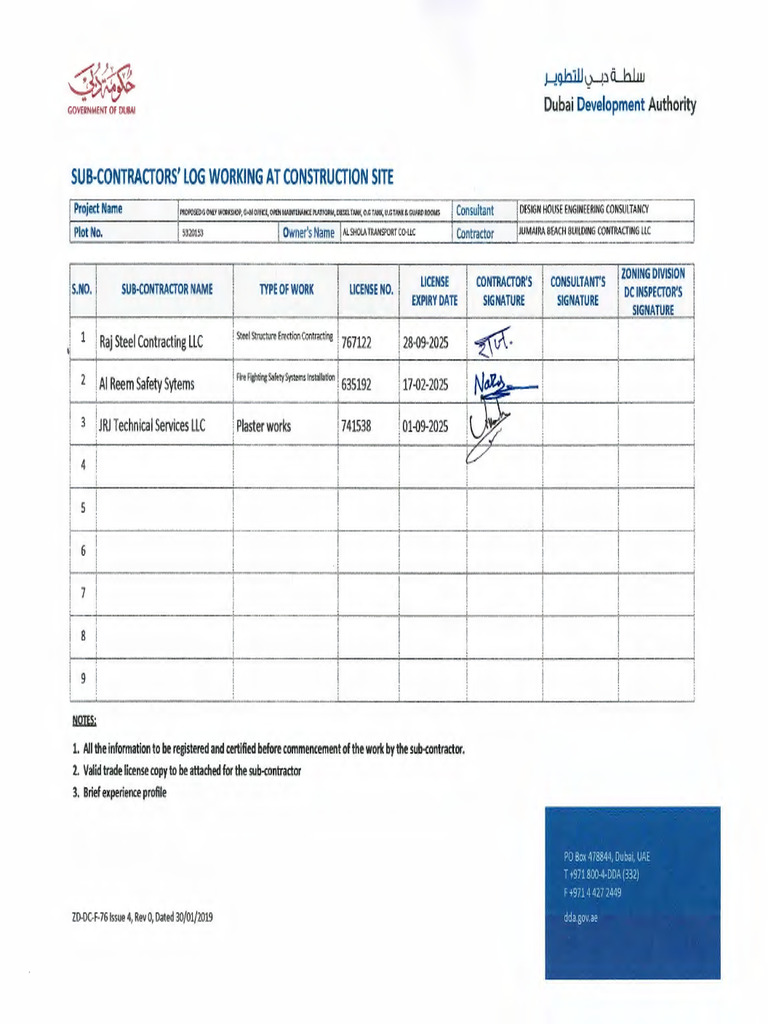 Dubai Construction Subcontractors | PDF | Consent | Law Of Obligations