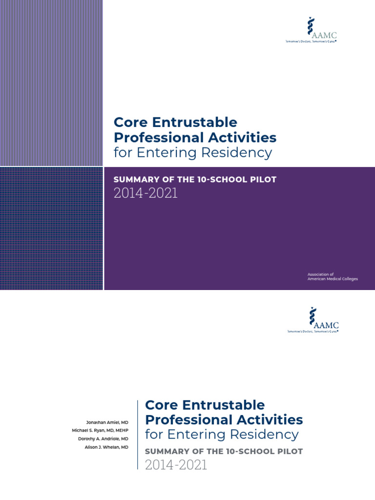 Core Epa Pilot Project Overview Manuscript Update F-Acc | PDF | Medical ...