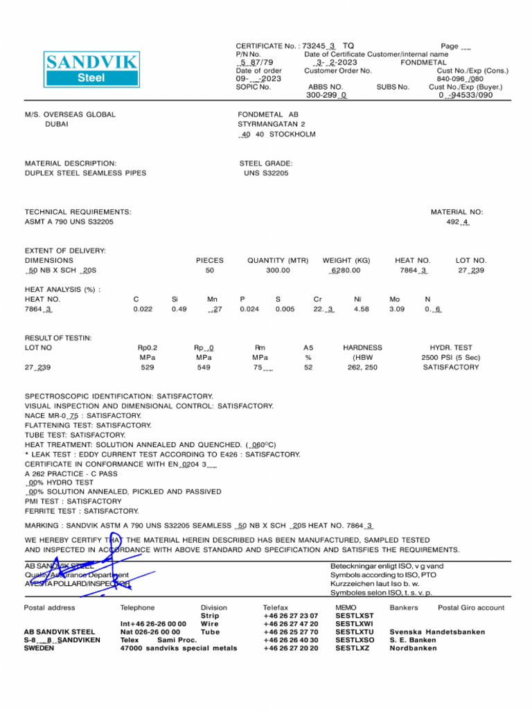 Sandvik_Updated (2) | PDF