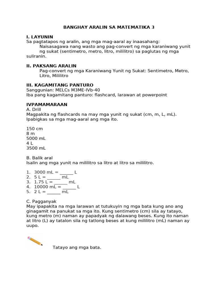 Math Week 3 Day 3 | PDF