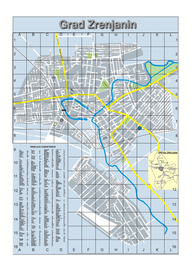 Plan Grada Zrenjanina | PDF