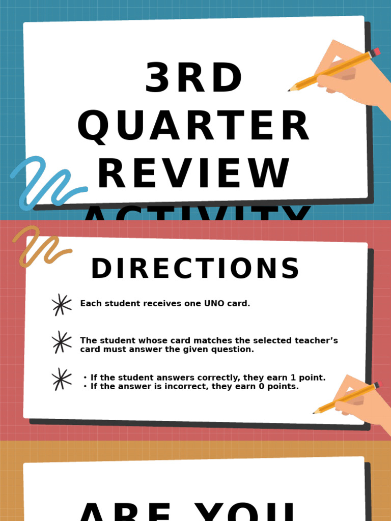 3rd Quarter Review Activity Guide | PDF | Axiom | Theorem