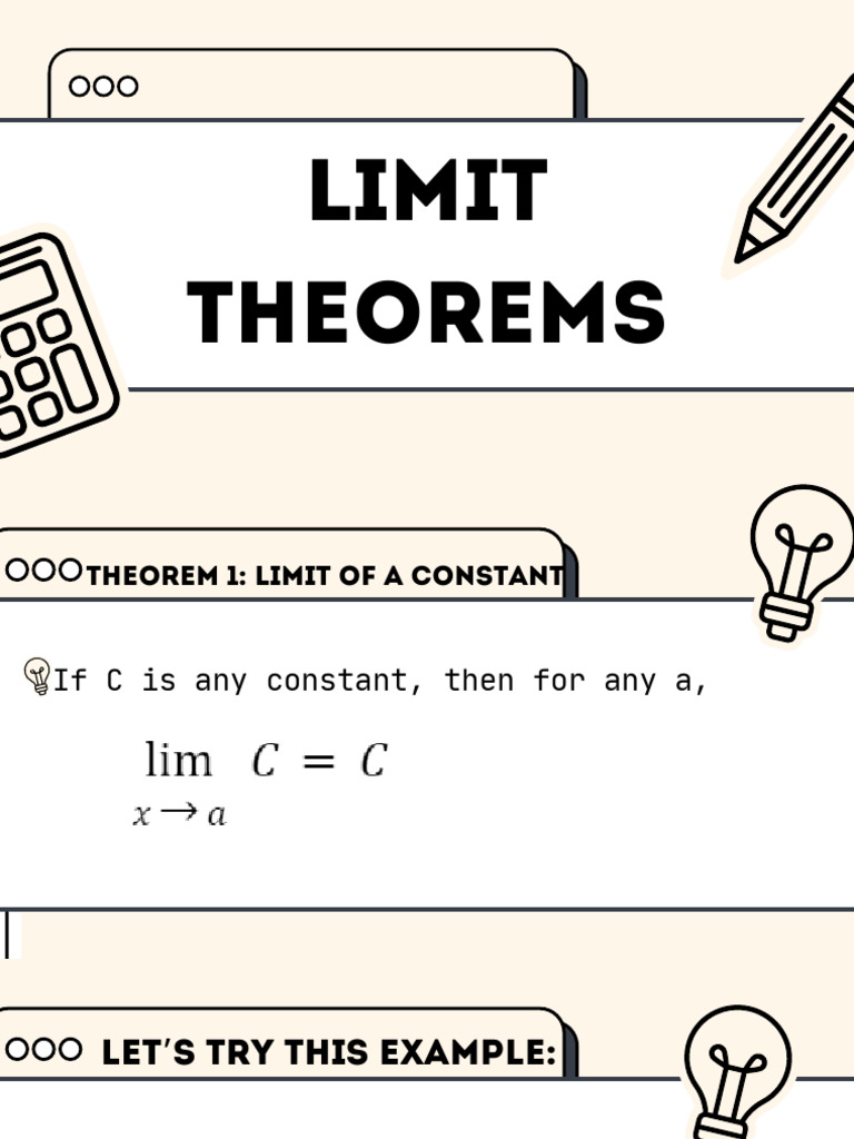 Limit Theorems ppt_20250115_043920_0000 | PDF | Mathematical Relations ...