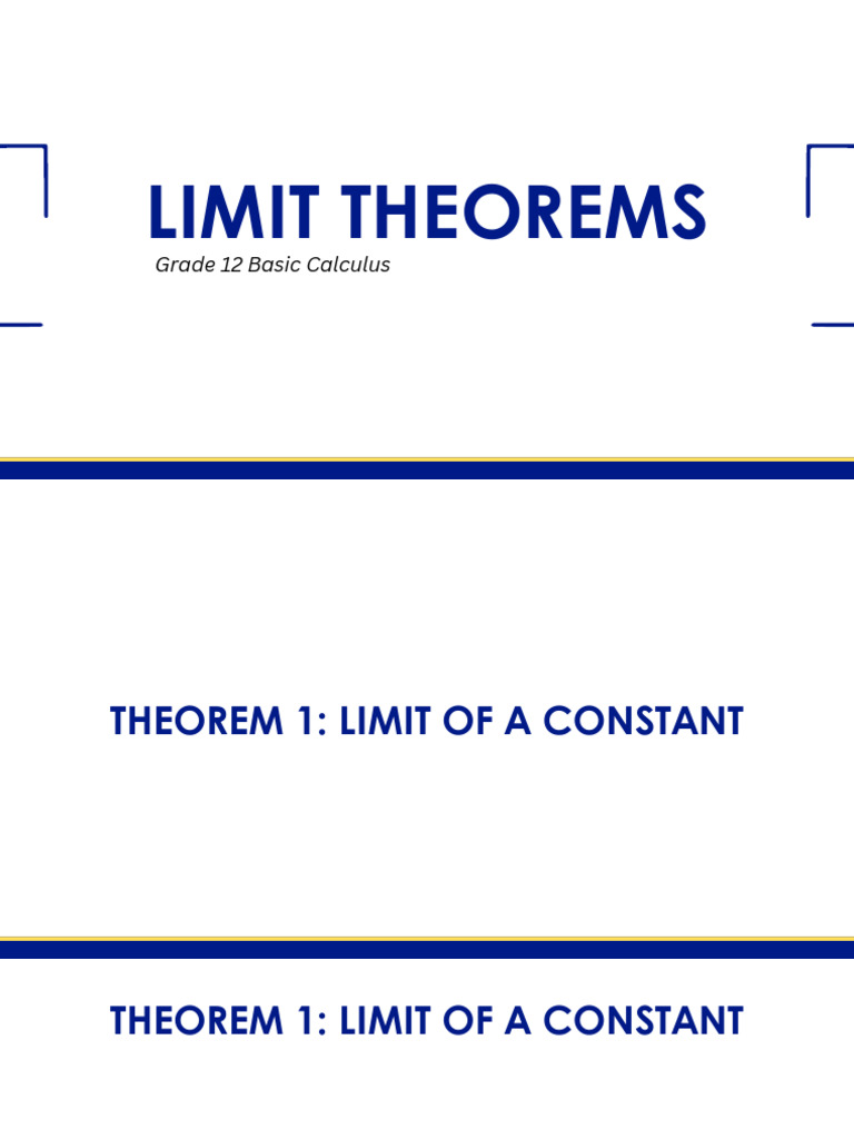LIMIT THEOREMS_20250117_120808_0000 | PDF