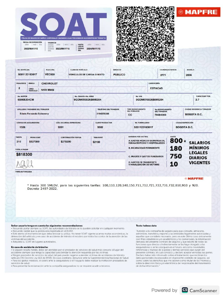 Vehículo VEC 920 | PDF